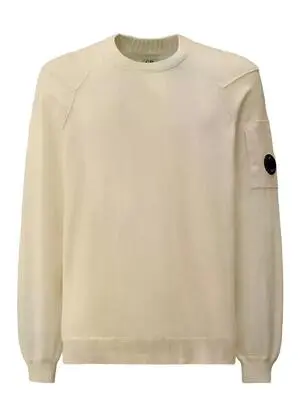 C.P. COMPANY C.P. Company Lens Detail Cotton Crew Neck Sweater
