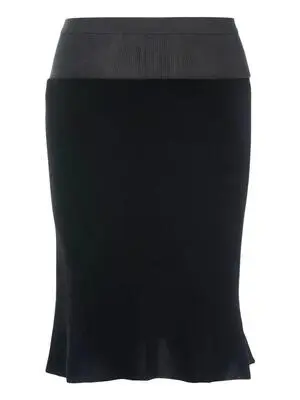 Rick Owens Velvet Skirt - Black