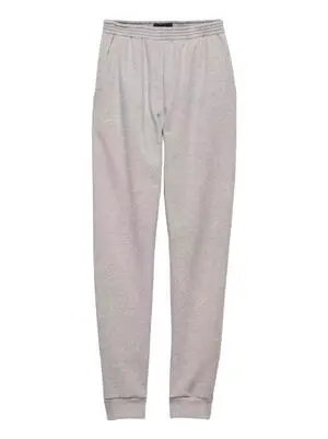 Prada Elastic-waistband Ribbed-knit Track Pants - Grey