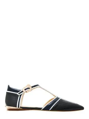 Gabriela Hearst Leya Moto" Flat Shoes - Brown