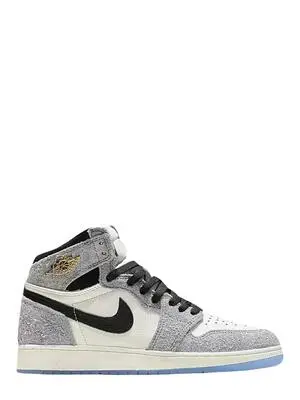 JORDAN Air 1 High Top Sneakers - Grey