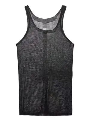 Rick Owens Rick Owens Ribbed Knit Sleeveless Top Black