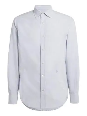Jacob Cohen Cotton Stripe Monogram Shirt - Beige
