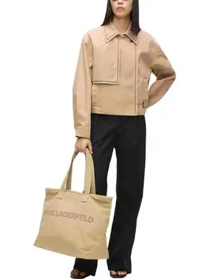Karl Lagerfeld Logo Tote Bag - Neutrals