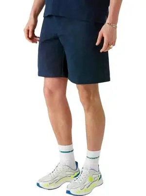 Casablanca Casablanca Navy Blue Logo Pattern Shorts Grey