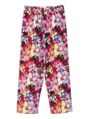 Iceberg Floral Print Trousers - Red