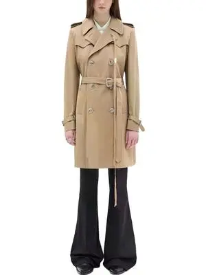 ANN DEMEULEMEESTER Double-breasted Trench Coat - Neutrals