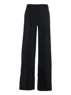 JUCCA Wide Leg Elasticated Waistband Trousers - Black
