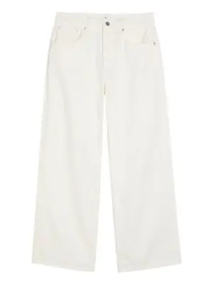 ANINE BING Manon Wide-leg Jeans - Ecru