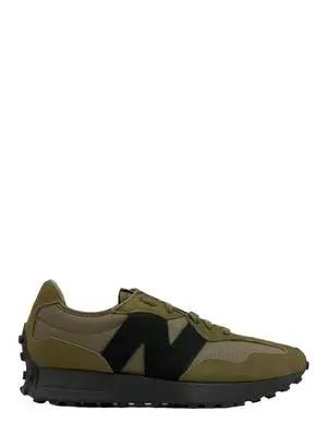 NEW BALANCE 327 Panelled Logo Sneakers - Brown