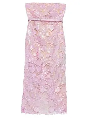 Retrofete Rowena Lace Midi Dress - Purple