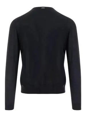Herno Crew Neck Long Sleeve Jumper - Blue