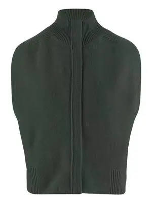 SA SU PHI Sleeveless Cardigan - Green