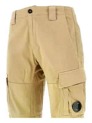 C.P. COMPANY Bermuda Cargo Shorts - Neutrals