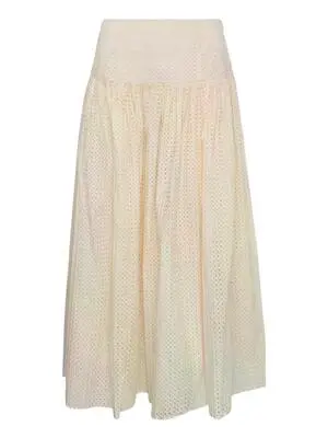 Ulla Johnson Nalla A-line Midi Skirt - Neutrals