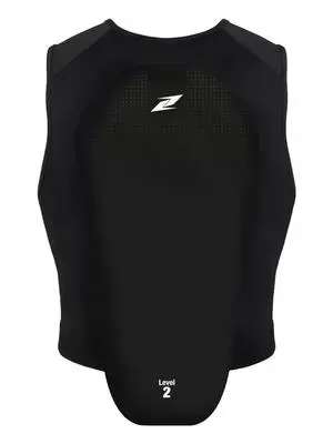 ZANDONÀ Sport Vest With Zip Fastening And Logo Detail - Black