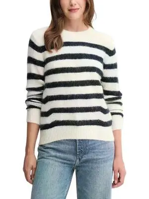 MOS MOSH Striped Knitwear With Round Neck - Neutrals