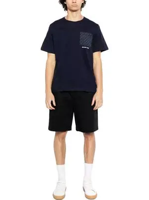 Michael Kors Logo Monogram Pocket T-shirt - Blue