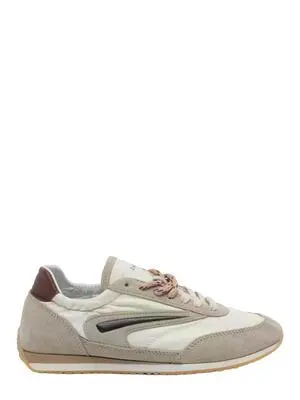 D.a.t.e. Athleta Suede Lace-up Sneakers - Neutrals