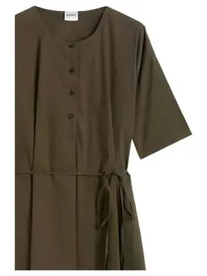 Aspesi Tie-waist Midi Dress - Green
