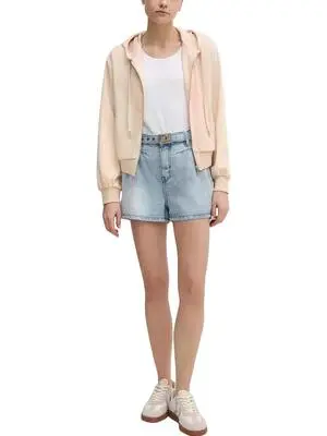 GAUDI Zip-up Hoodie With Drawstring Hood - Neutrals