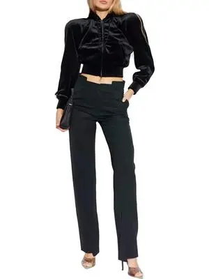 Vetements Zip-fastening Hooded Bodysuit - Black