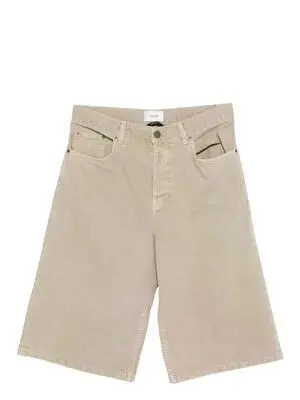 HAIKURE Button Bermuda Shorts - Neutrals