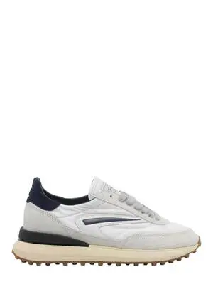 D.a.t.e. Athleta Lace-up Sneakers With Rubber Sole - Neutrals