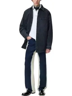 Loewe Anagram-embroidered Overshirt - Black