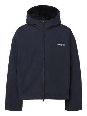 Acne Studios Hooded Canvas Jacket - Blue