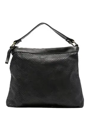 SOMMET Corda Scale-textured Shoulder Bag - Black