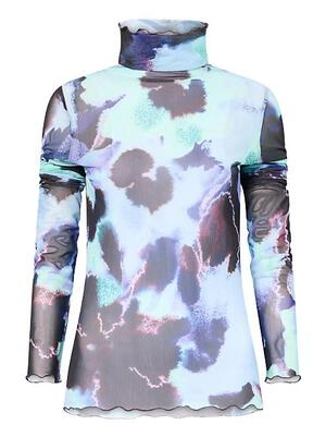 RAT AND BOA Sole Floral Mesh Top - Multi