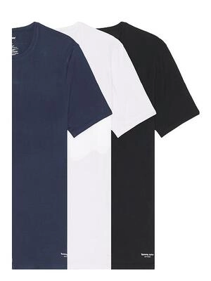 TOMMY JOHN Tommy John Second Skin Modal 3 Pack Crew Neck Stay Tucked Tees