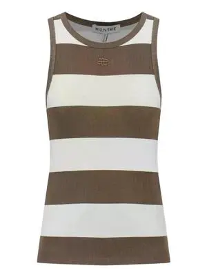 MUNTHE Tezza Striped Top