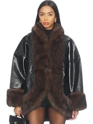 APPARIS Apparis Carrie Faux Croc Coat