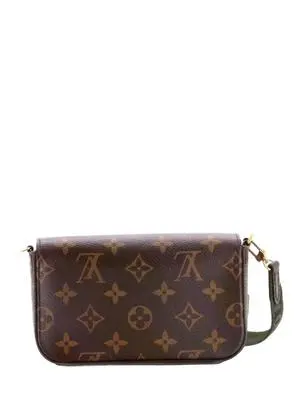LOUIS VUITTON Felicie Strap & Go Handbag Monogram Canvas Crossbody Bag - Brown
