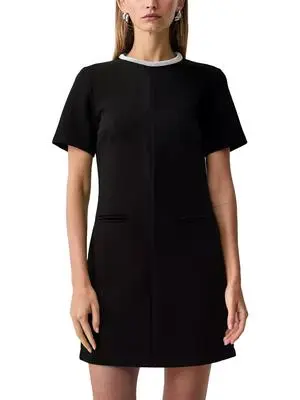 SILVIAN HEACH Crystal-embellished Short-sleeve Mini Dress