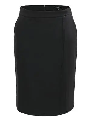 SMART AND JOY Straight Skirt With Stitched Pleats  - Brown