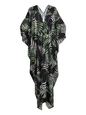 JENNAFER GRACE Tropique Minuit Caftan Kaftan Dress Black