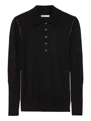 ALLSAINTS Merino Wool Martel Polo Sweater
