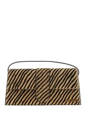 JACQUEMUS Le Bambino Long Zebra-print Pony-effect Leather Shoulder Bag