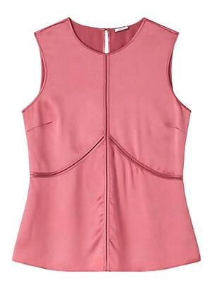JOSEPH Hebe Silk Tank Top 10 Pomegranate