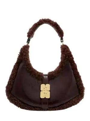 GANNI Small Kat Bag In Brown