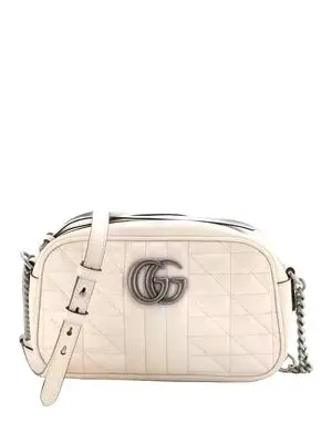 GUCCI Gg Marmont Shoulder Bag Mixed Matelasse Leather Small Crossbody Bag
