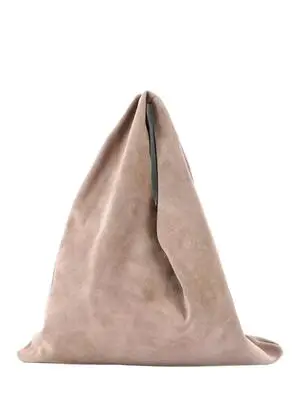 THE ROW Bindle Suede Small Hobo Bag Neutrals