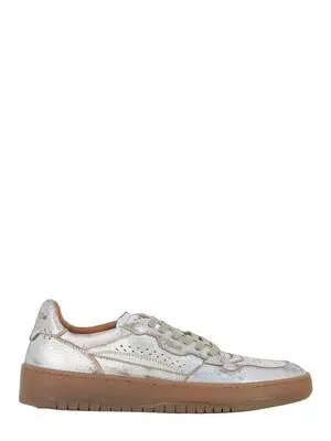 LEMARGO Perforated Panelled Sneakers Silver