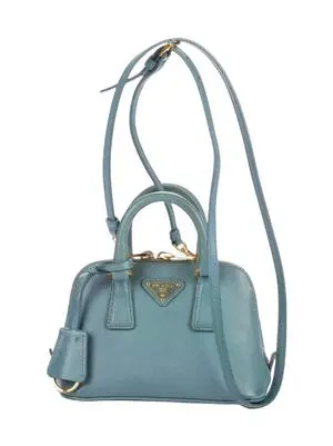 PRADA Mini Promenada Logo-plaque Handbag