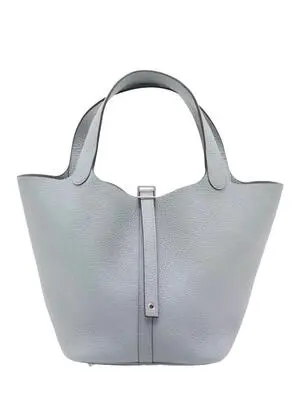 Hermès 2025 Clemence Picotin Lock 22 Handbag Blue
