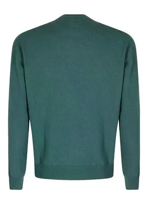 DRUMOHR Fine-knit Crew-neck Top Green