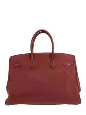 Hermès 2010 35 Birkin Tote Bag - Red